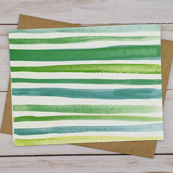Striped Note Cards - Etsy