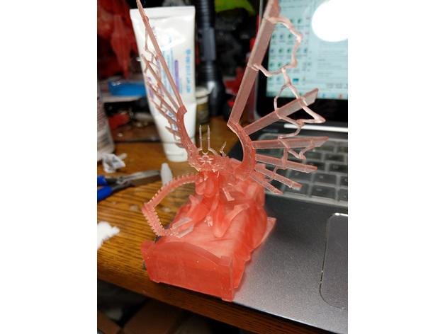 Necron Ctan Dragon Female Stl - Etsy