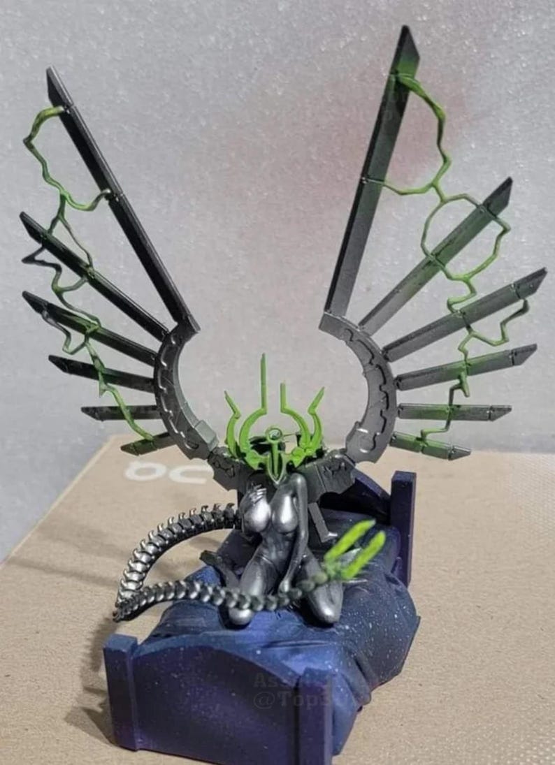 Necron Ctan Dragon Female Stl - Etsy