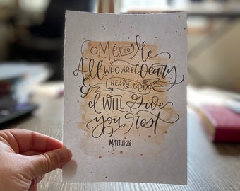 Hand Lettered Bible | Etsy