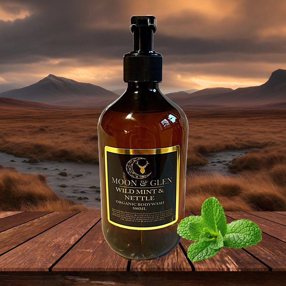 Mint & Nettle Organic Body Wash 500ml - Etsy UK