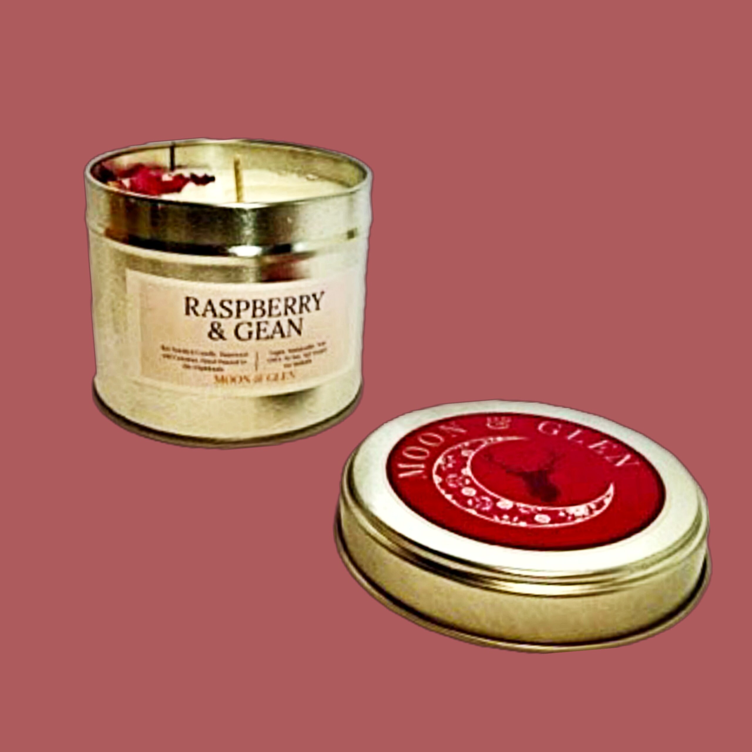 Cherry & Raspberry Vegan Scented Candle Rapeseed Wax No Soy Hand ...