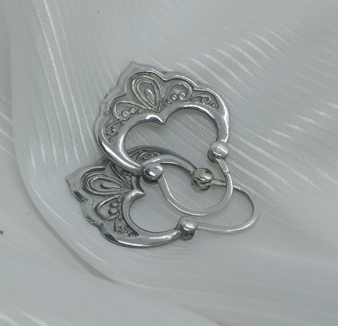 Vintage Women's Earrings cossack, Silver 925 Standart, Women's Earrings ...