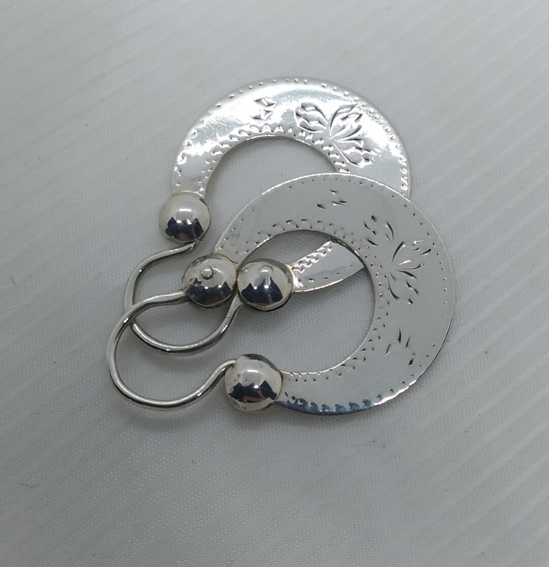 Vintage Women's Earrings cossack, Silver of the USSR, 875 Standard ...