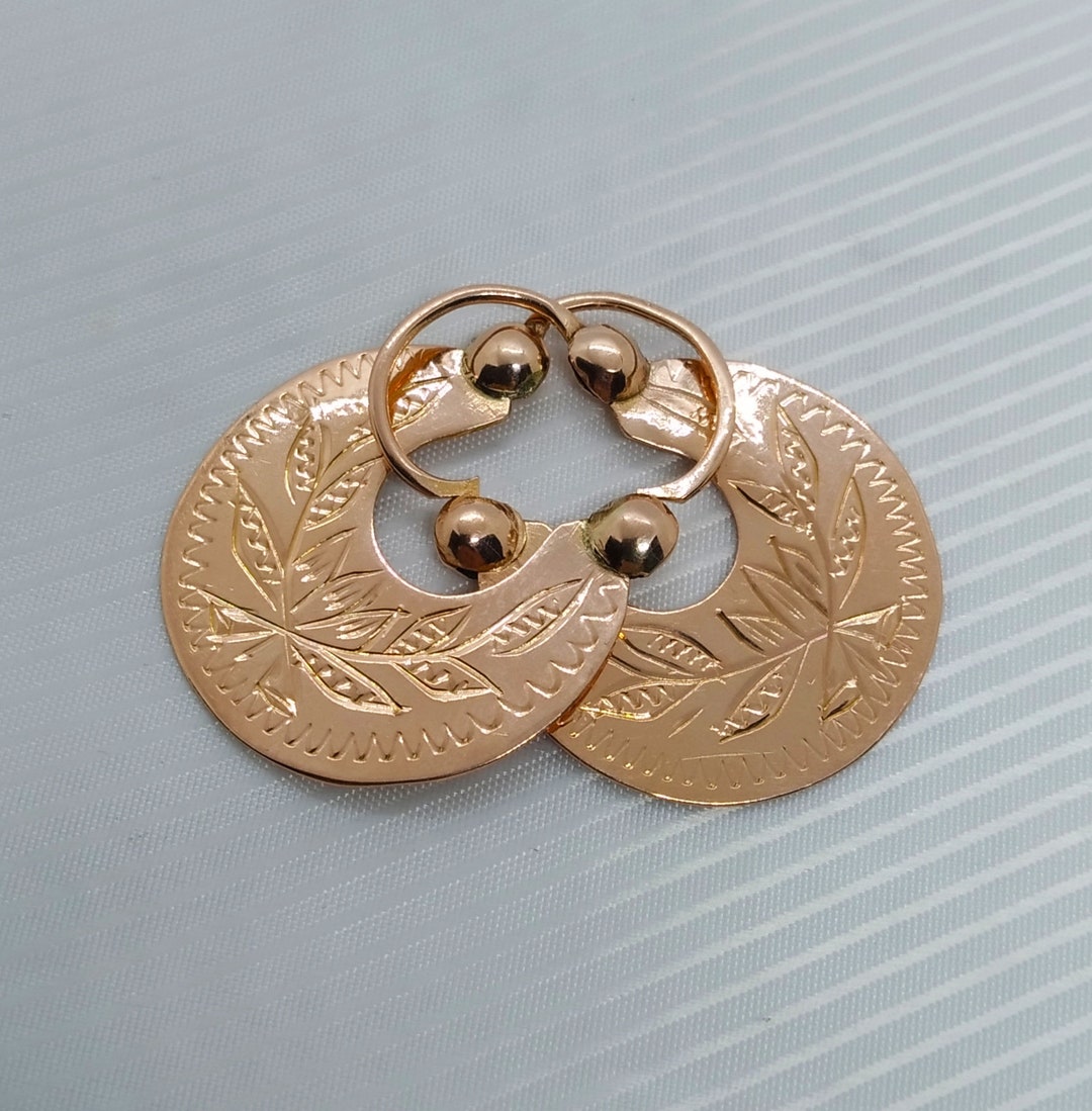 Vintage Women's Earrings "cossack", Gold Earrings, Kalachi, Gold 56 ...