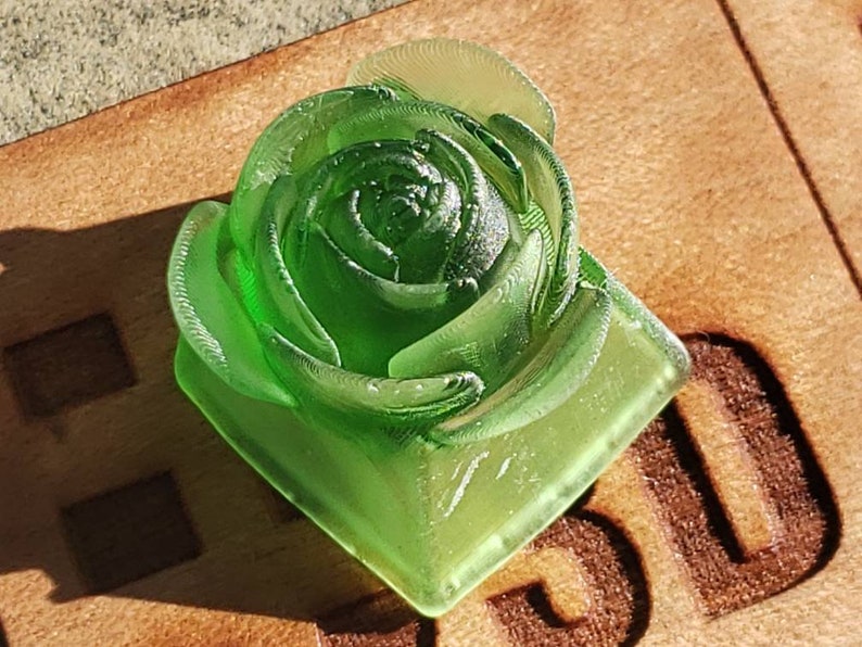 Rose Keycap Flower Keycap Custom Key Cap Mechanical | Etsy
