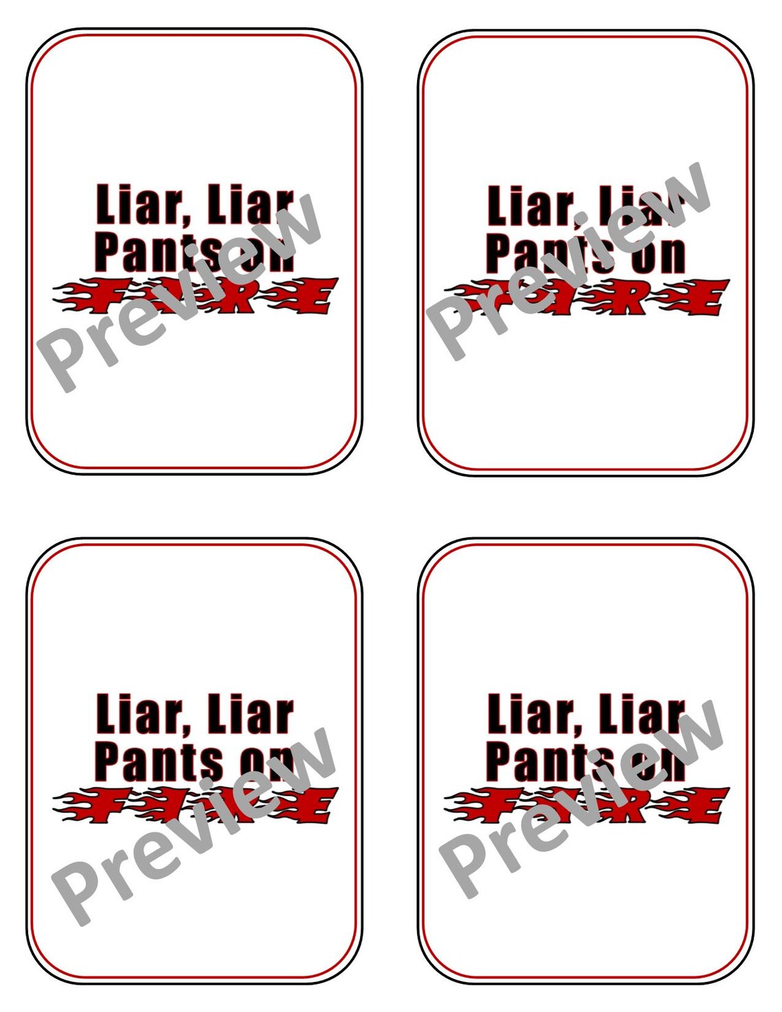 Liar, Liar Pants on Fire CBT Counseling Game - Etsy