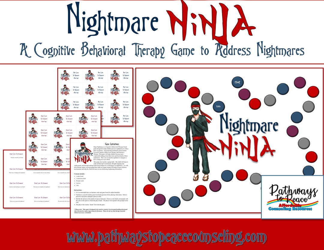Nightmare Ninja: A CBT Counseling Game for Nightmares - PDF Download - Etsy