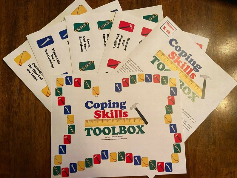 Coping Skills Toolbox Counseling Game - Etsy