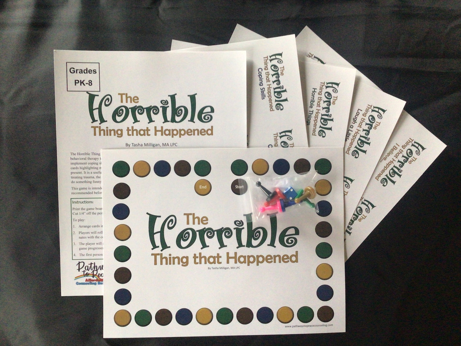 The Horrible Thing That Happened, CBT Counseling Game, Trauma, Grief - Etsy