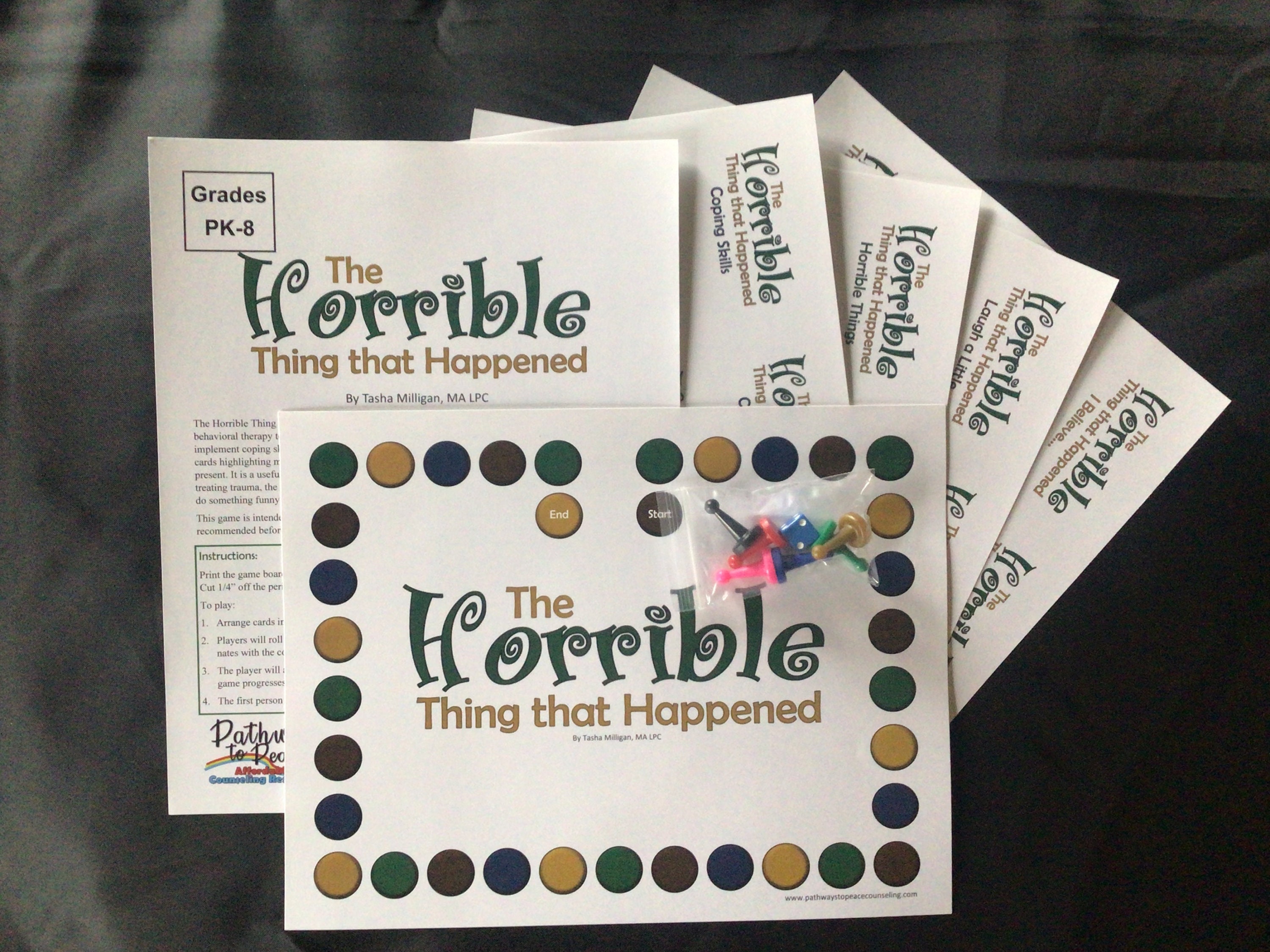 The Horrible Thing That Happened, CBT Counseling Game, Trauma, Grief - Etsy
