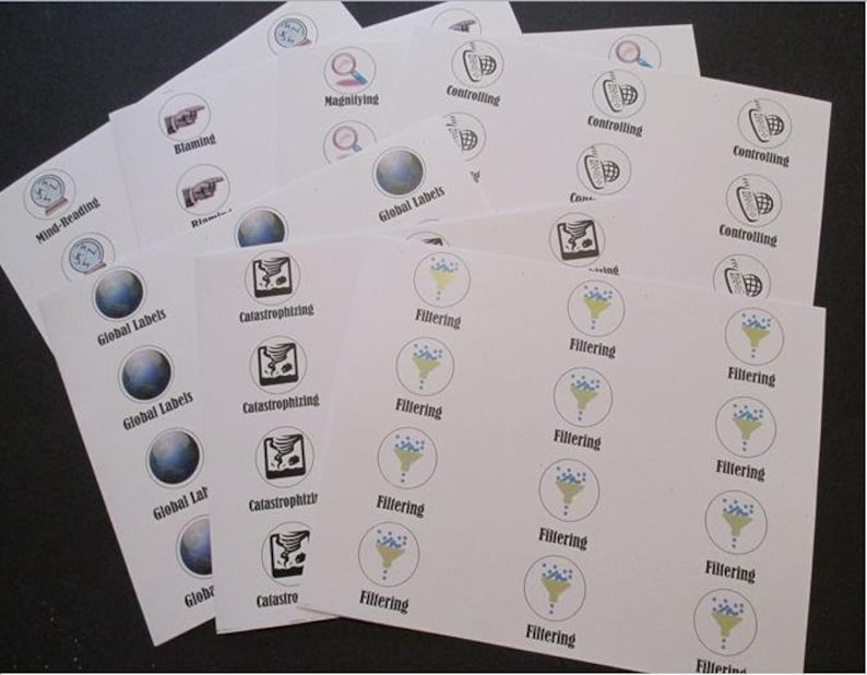 Cognitive Distortions CBT Counseling Game - Etsy