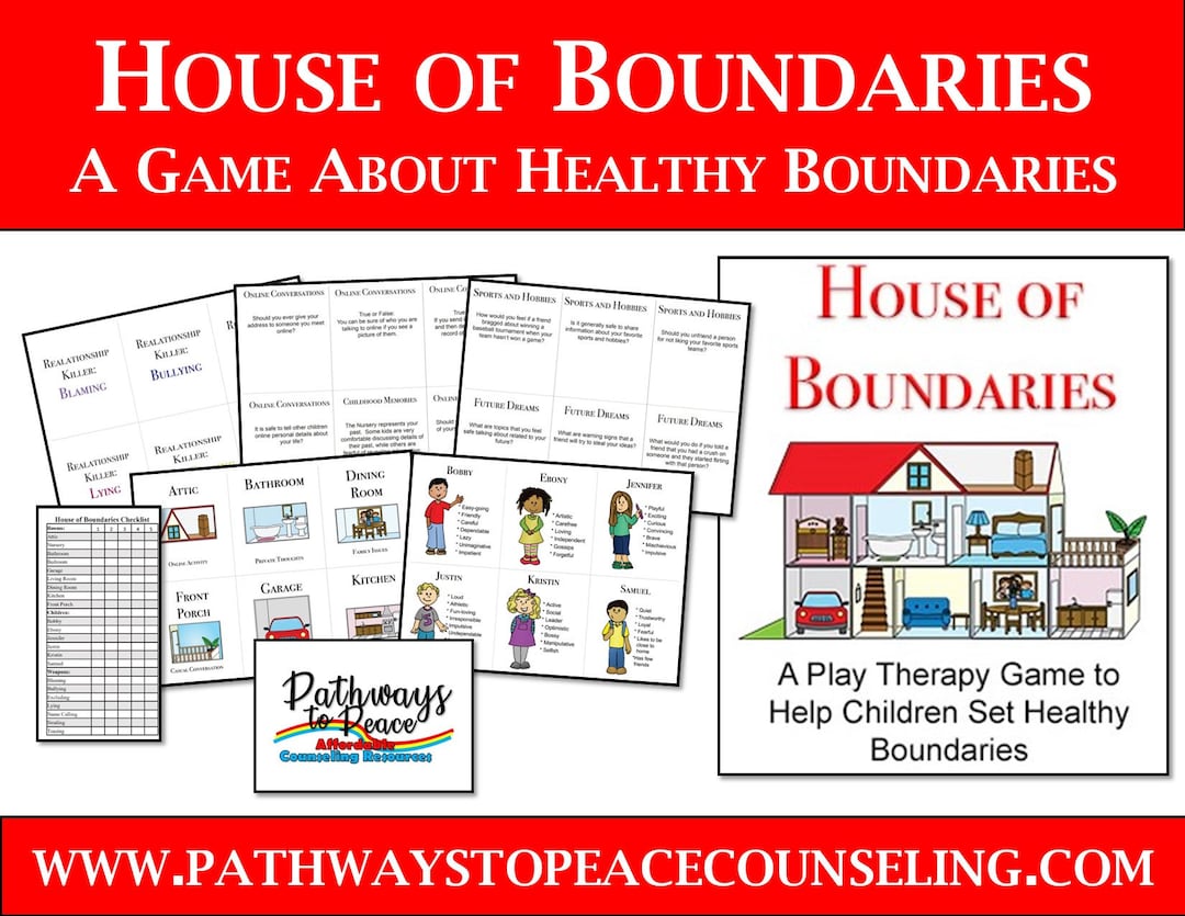 House of Boundaries: A Counseling Card Game PDF Download - Etsy