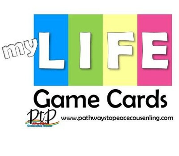 My Life Game Cards Turn the Game of Life Into a Counseling | Etsy