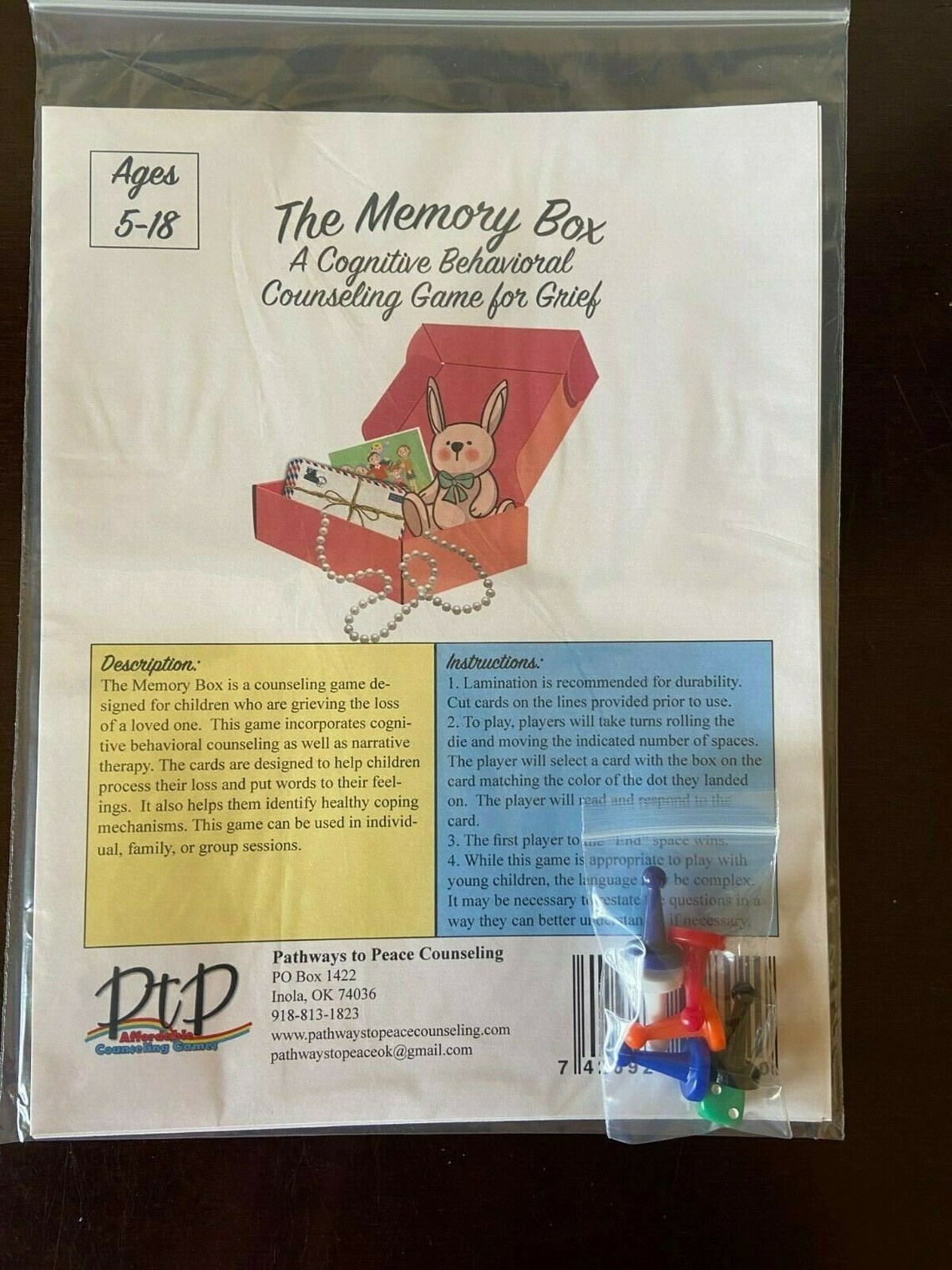The Memory Box CBT Counseling Game for Grief and Loss - Etsy