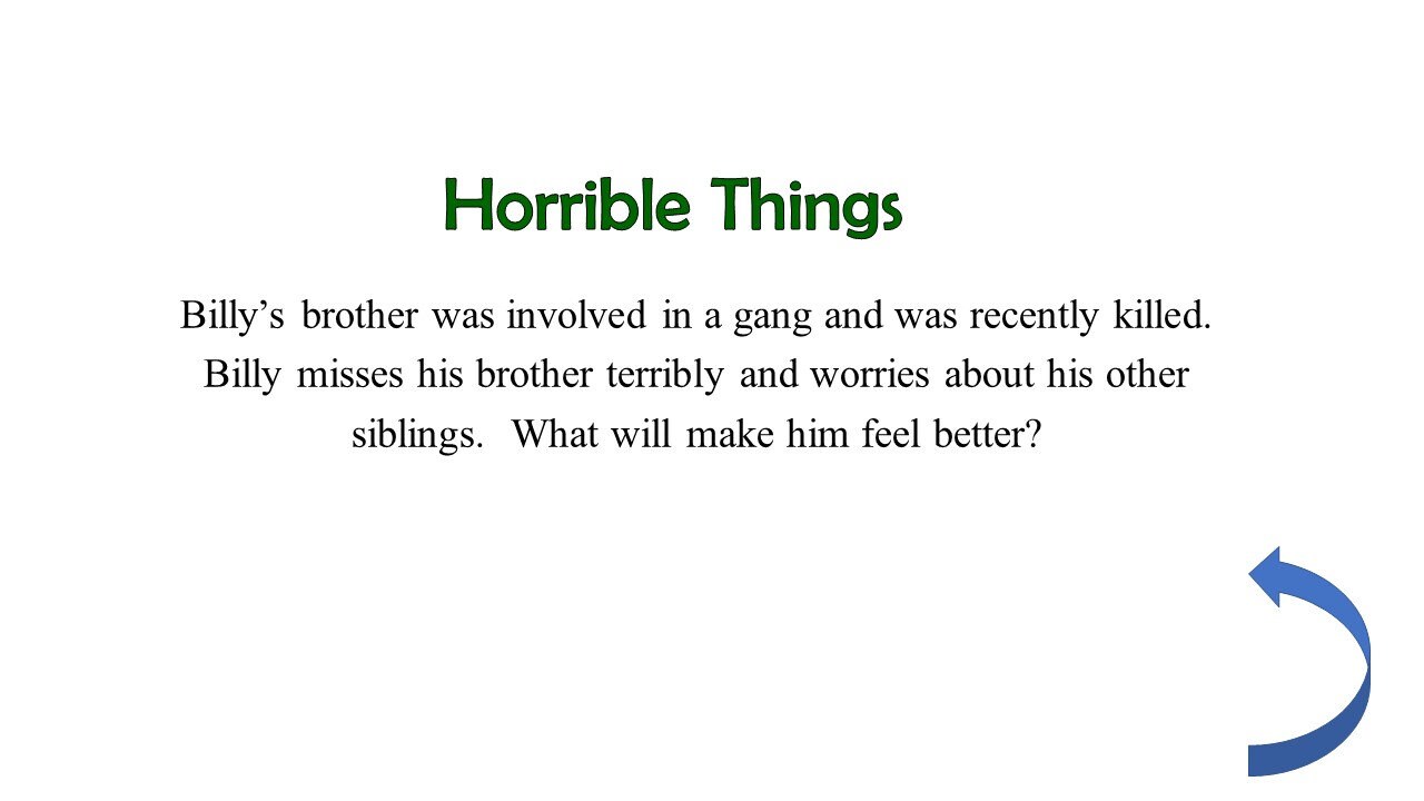 The Horrible Think That Happened: A CBT Game to Process Trauma ...
