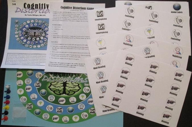 Cognitive Distortions CBT Counseling Game - Etsy