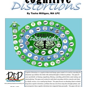 Cognitive Distortions CBT Counseling Game - Etsy