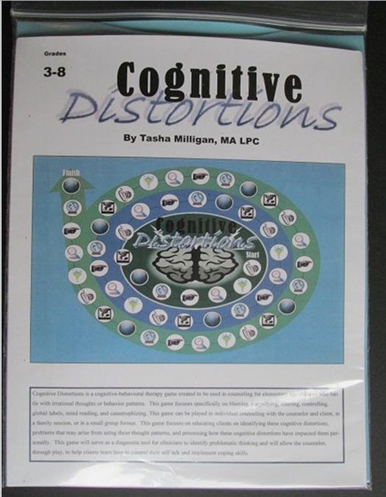 Cognitive Distortions CBT Counseling Game - Etsy