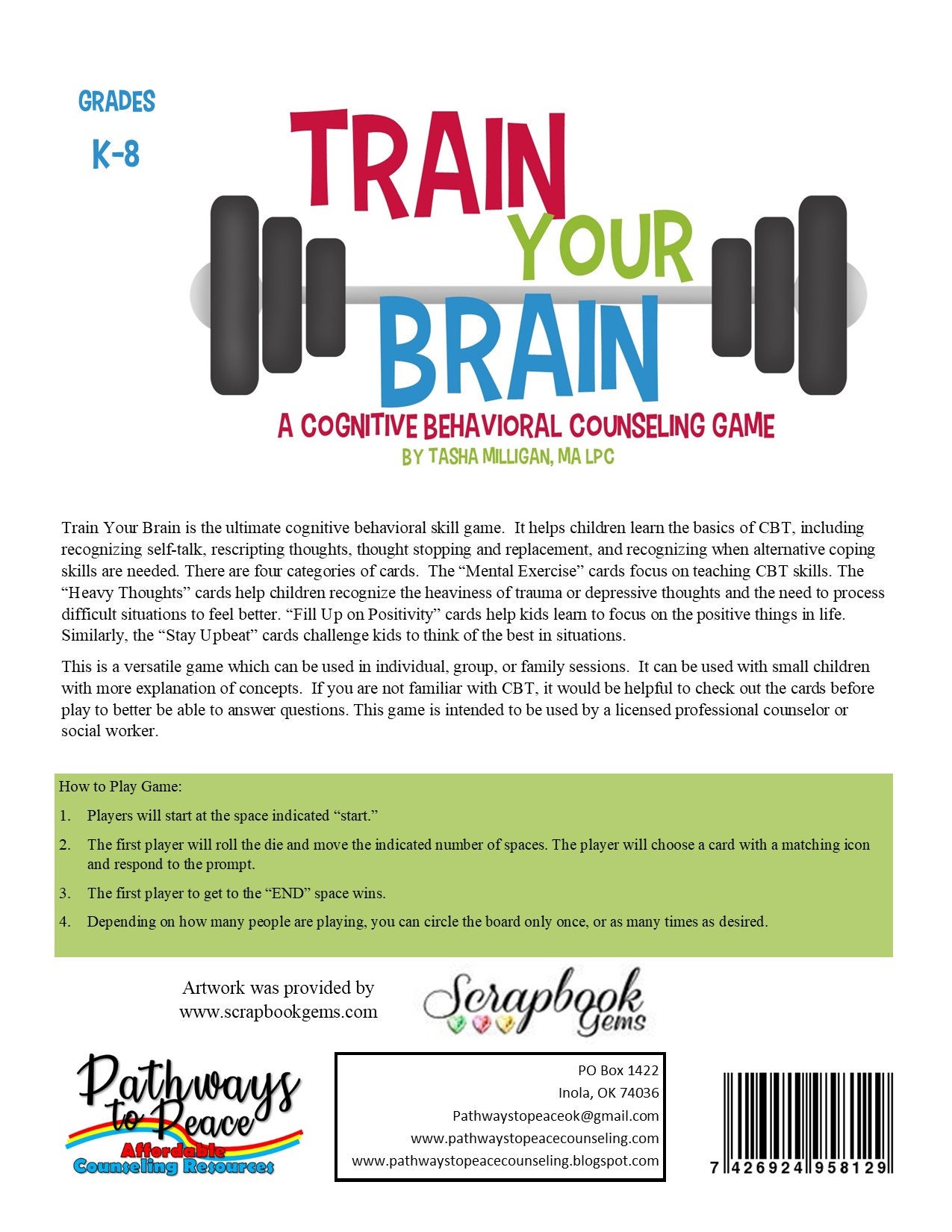 Train Your Brain: A Cognitive Behavioral Counseling Game - PDF Download ...