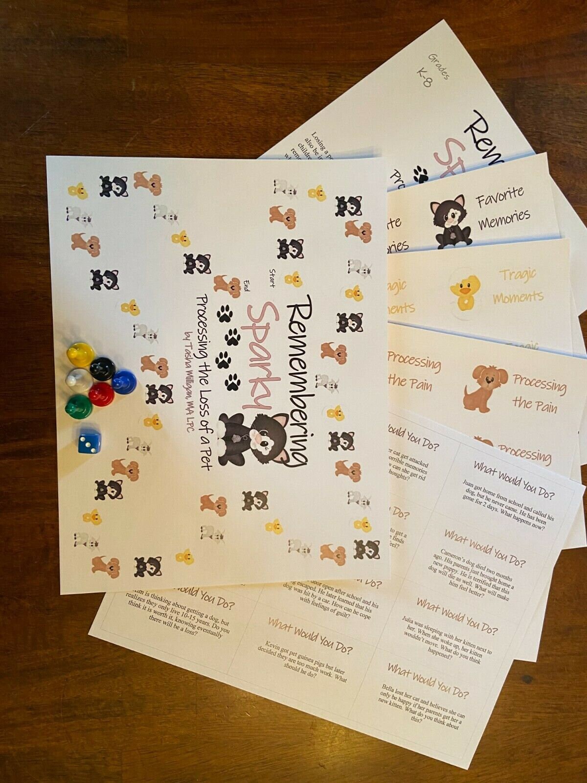 Remembering Sparky: A Counseling Game to Process the Loss of A - Etsy