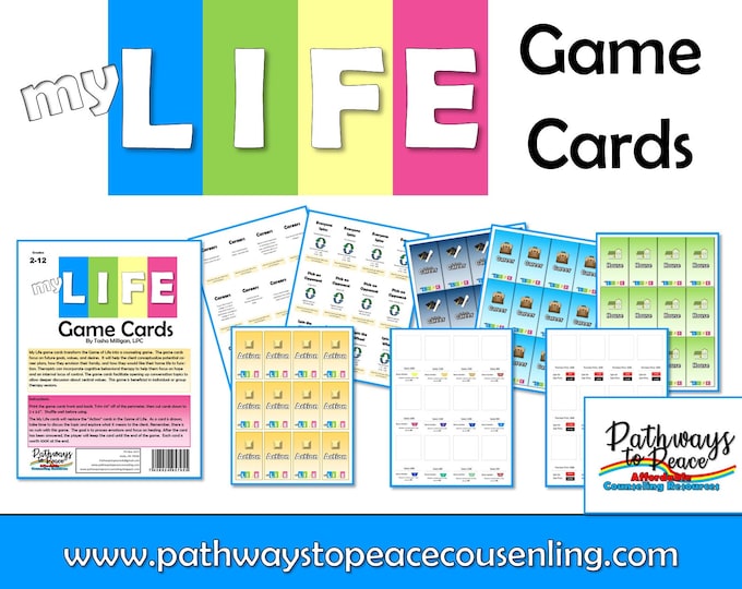My Life Game Cards Turn the Game of Life Into a Counseling Game - Etsy