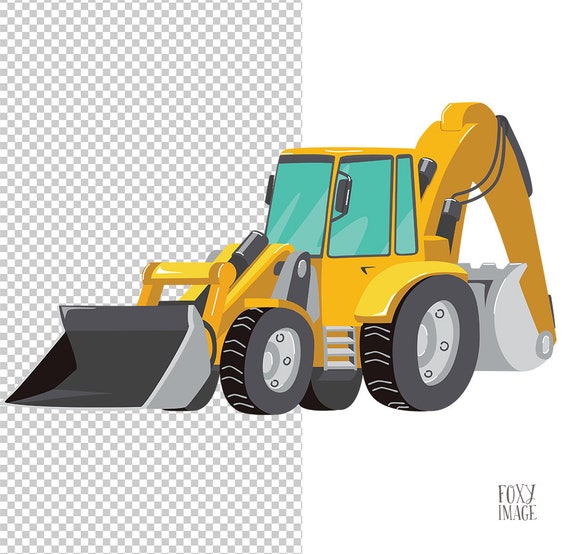 Machinery Clipart Backhoe