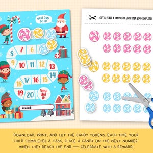 Printable Christmas Potty Training Chart – Elf-themed Reward Tracker ...