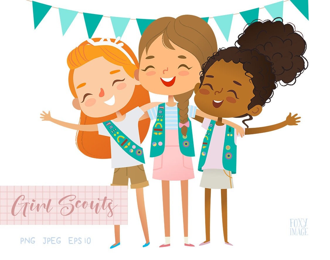 Daisy Girl Scout Border Clip Art