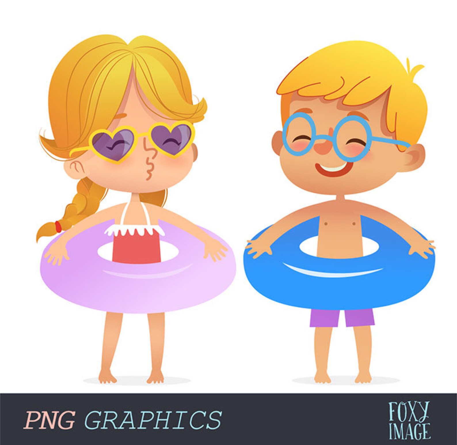 Pool Party Pool Boys and Girls Pool Party Clipart Swim - Etsy Canada