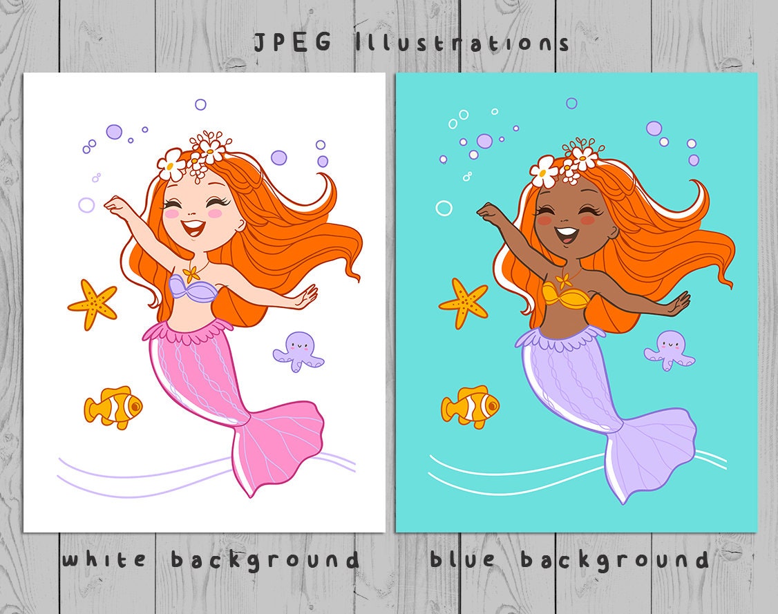 Mermaids Girls PNG Clipart Mermaids PNG Mermaids Clipart - Etsy Australia