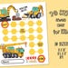 Printable Building Machines Reward Chart, Excavator Behavior Chart ...