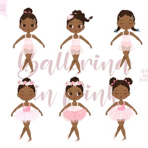 Ballerina Clipart, Little Ballerina, African-american Girl, Ballerina ...