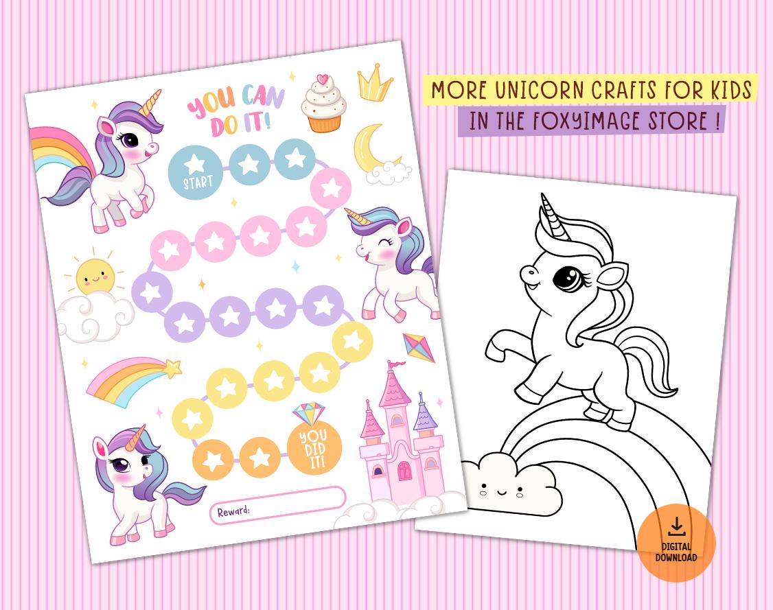 Unicorn Cut and Glue Worksheets, Unicorn Cut and Glue Preschool ...