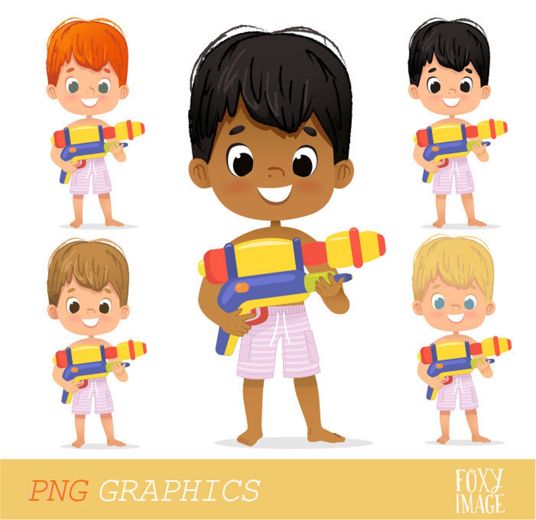 Pool Party Boys Happy Birthday Boys Pool Party Clipart Swim - Etsy