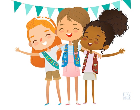 Friends Hugging Each Other Clipart