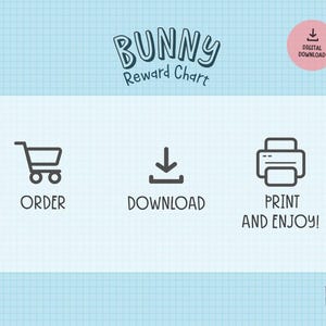 Pink Easter Bunny Reward Chart – Cute Printable Tracker for Toddlers ...