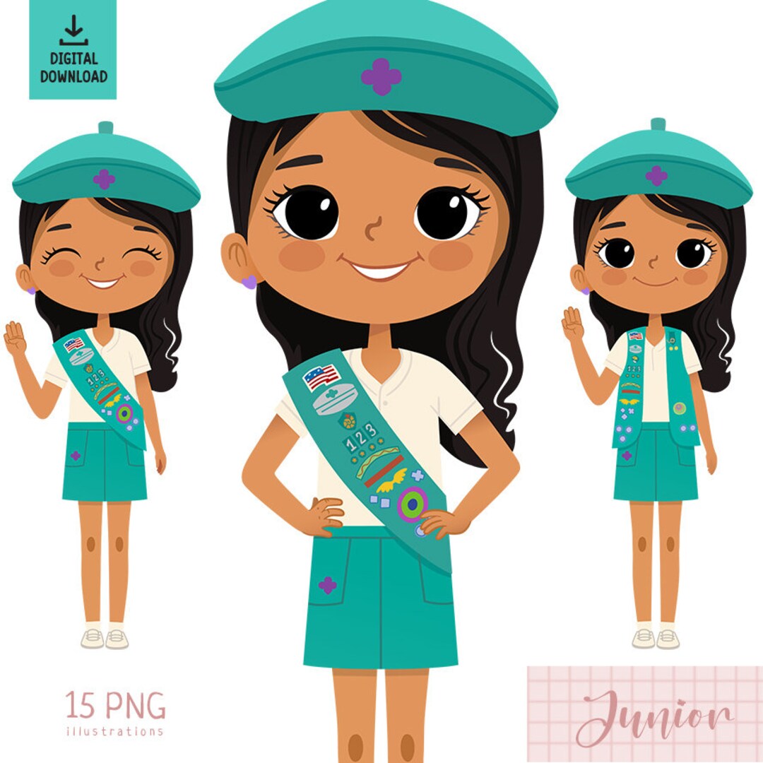 Junior Scouts Clip Art, Happy Scouts, Scout Graphics, PNG Scout Art ...