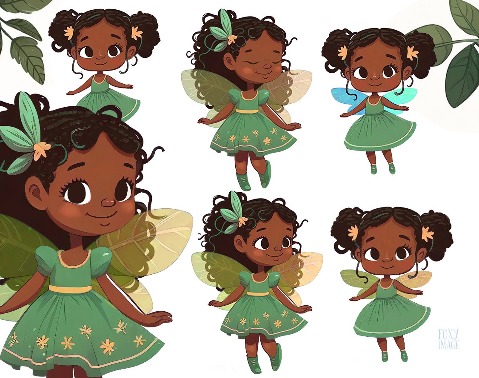 Fairy Girl, Black Girl, Fairy PNG, Little Fairy Clipart, Fairy Wings ...