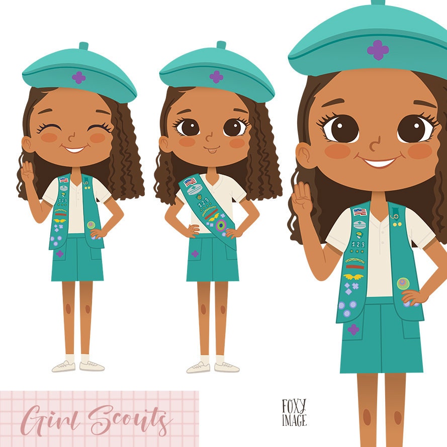 Junior Girl Scouts, Junior Girl Scout Clip Art, Girl Scout Clipart ...