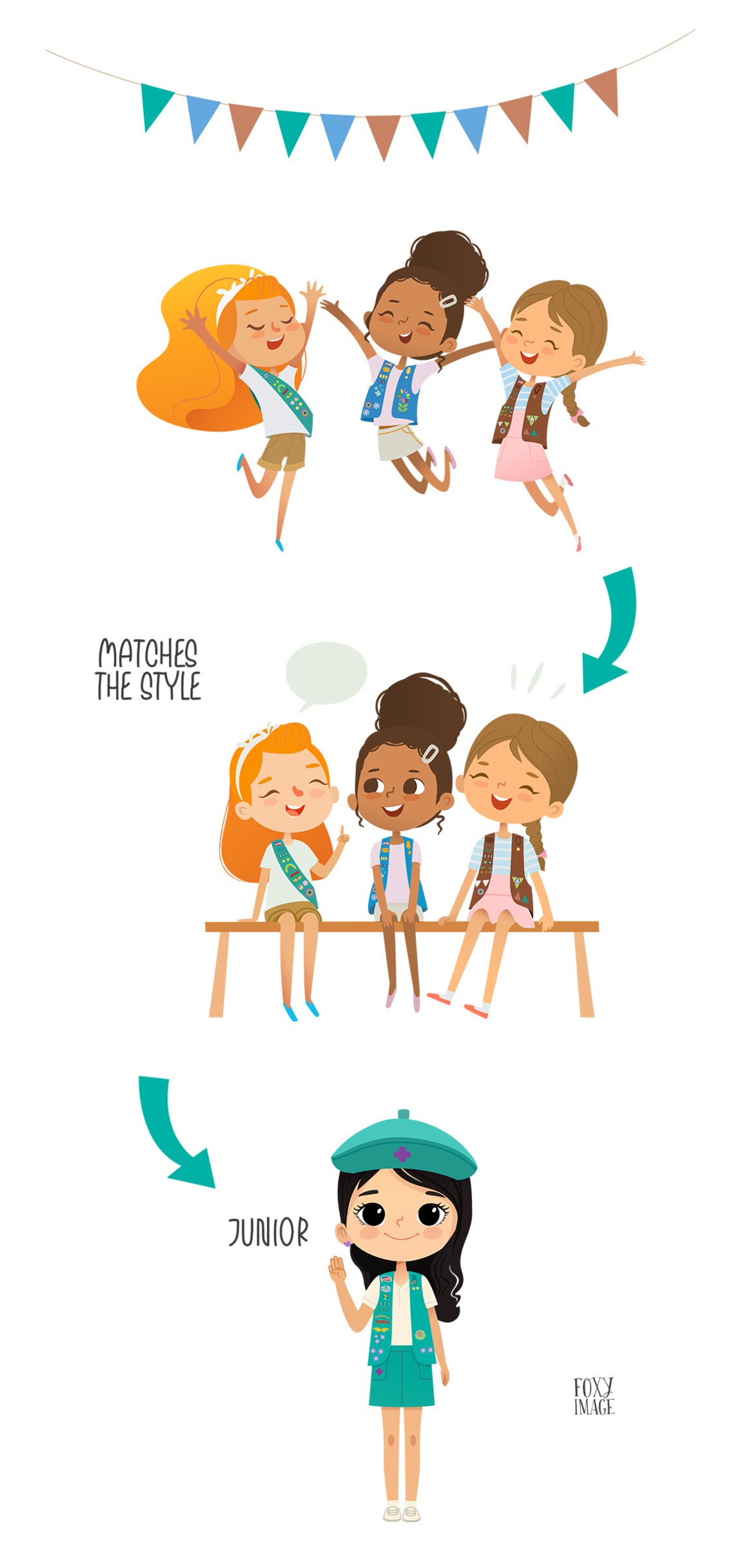 Junior Scouts Clip Art, Happy Scouts, Scout Graphics, PNG Scout Art ...