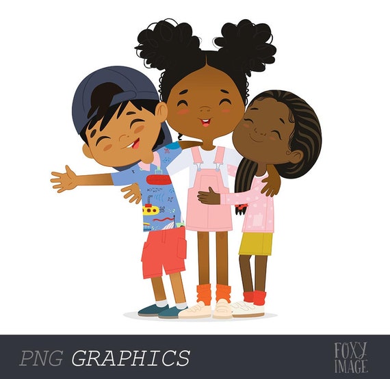 Boy Best Friends Clipart