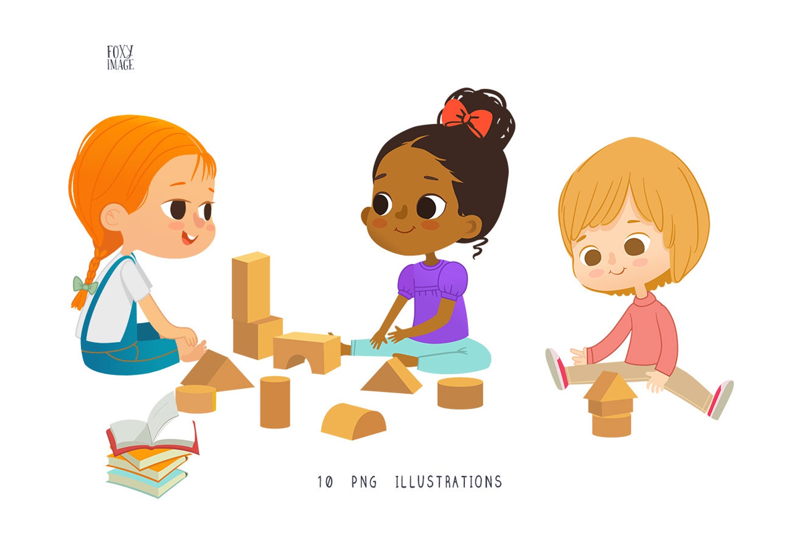 Kids Clip Art , Boy and Girl PNG, School Friends, Multicultural ...