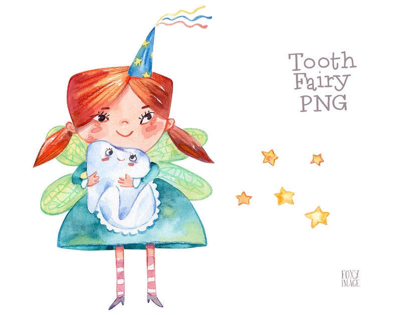 Watercolor Cute Tooth Fairy Tooth Fairy Clip Art Tooth Fairy - Etsy