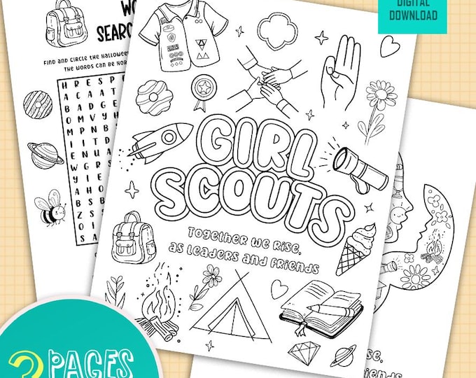 Girl Scouts Coloring Pages, Girl Scouts Logo, Girl Scout Coloring Book ...