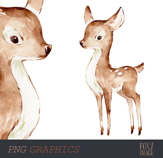 Baby Herten Tekening Aanpasbare Dieren Poster Dierentekeningschattig