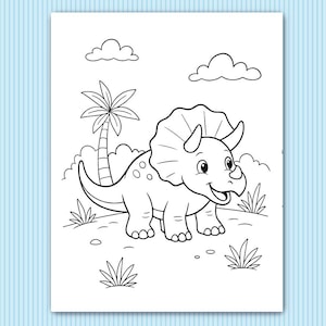 Printable Dinosaur Coloring Pages for Kids | T-rex & Friends Activity ...