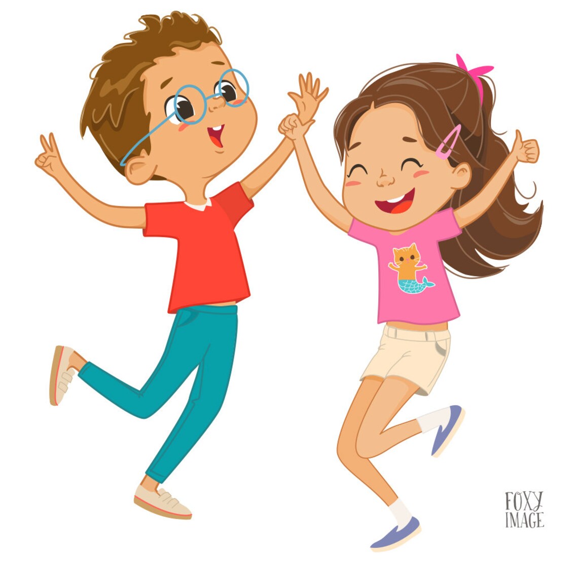 Kids PNG Clipart Kids Jumping Clipart Birthday Party - Etsy