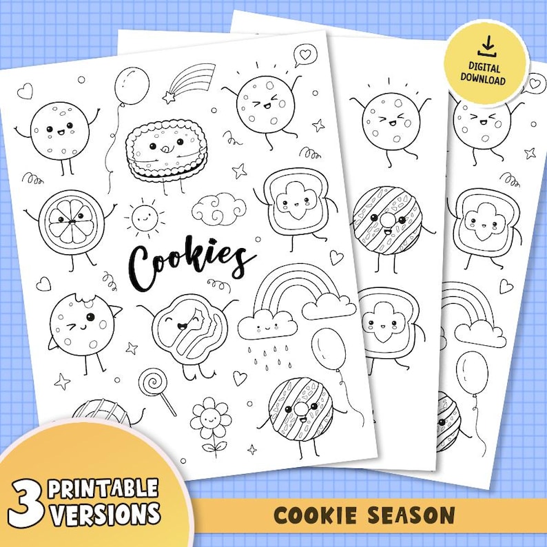 Digital Scout Cookie Coloring Pages, Scout Cookies, LBB Cookie Coloring ...
