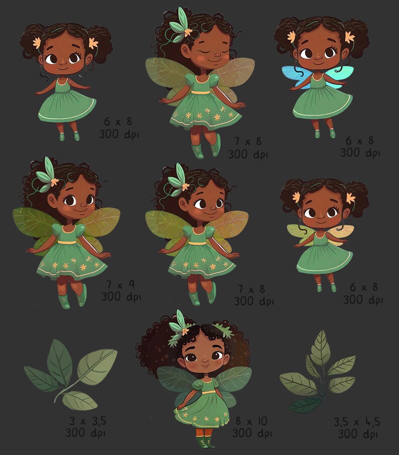 Fairy Girl, Black Girl, Fairy PNG, Little Fairy Clipart, Fairy Wings ...